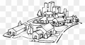 Neighborhood Map Clipart Black And White