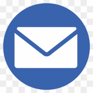 Find And Follow Us - Dark Blue Email Icon - Free Transparent PNG ...