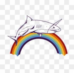 Rainbow Shark Shirt - Free Transparent PNG Clipart Images Download