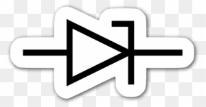 Iec Zener Diode Symbol Sticker - Two Diodes In Series - Free ...