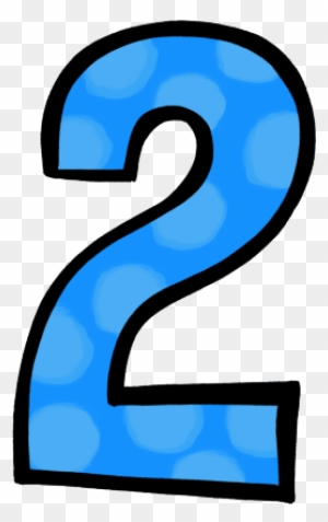 Number 2 With Dots Clipart - Cute Number 1 Clipart - Free Transparent ...