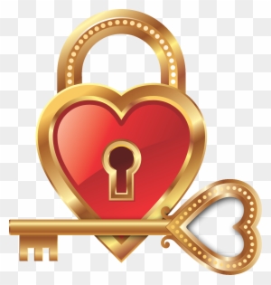 Love Lock Key Heart Clip Art - Heart Lock And Key Emoji - Free ...
