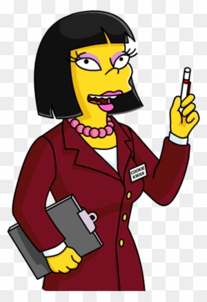 Cookie Kwan - Simpsons Real Estate Agent - Free Transparent PNG Clipart ...