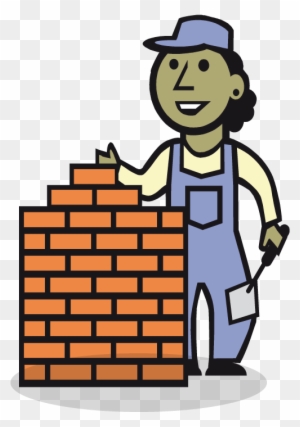 Bricklayer Masonry Clip Art - Bricklayer Masonry Clip Art - Free Transparent PNG Clipart Images ...