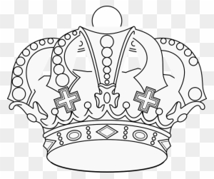 Crown Clipart Black And White Crown Outline White Clip - Three Point ...