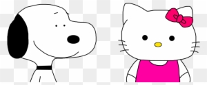 Snoopy With Hello Kitty By Marcospower1996 - Snoopy And Hello Kitty ...