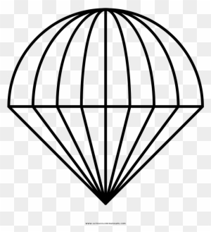 Parachute Coloring Page - Diamond Outline - Free Transparent PNG ...
