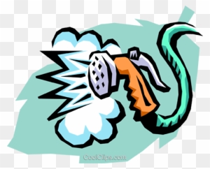 Garden Hose Spraying Royalty Free Vector Clip Art Illustration - Garden ...