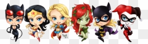 Chibi Dc Girls By Meago - Cartoon Images Of Poison Ivy - Free ...