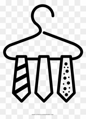 Coat Hanger Coloring Page - Drawing - Free Transparent PNG Clipart ...