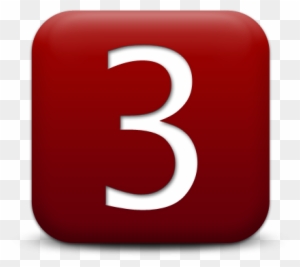 Number 3 Red Icon - Free Transparent PNG Clipart Images Download