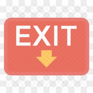 Exit Sign Icon - Exit Icon - Free Transparent PNG Clipart Images Download