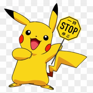 Pikachu Stop Sign By Jackmcford - Pikachu With Stop Sign - Free ...