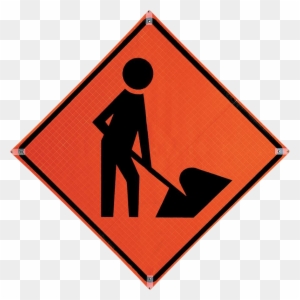 Construction Work Zone Signs - Free Transparent PNG Clipart Images Download