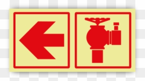 Fire Hydrant Location Left Safety Sign F18 - Fire Hydrant Signs - Free ...