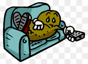 Couch Potato Cartoon - Free Transparent PNG Clipart Images Download
