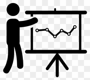 Person In Data Analytics Presentation With A Graphic - Presentation ...