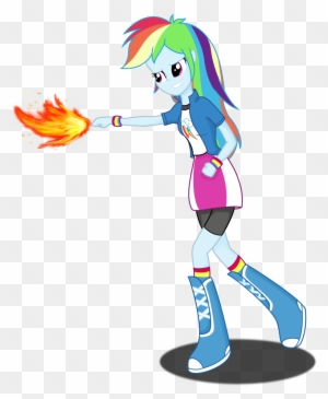 Rainbow Dash Firebending By Deannaphantom13 Rainbow - Rainbow Dash Pony ...