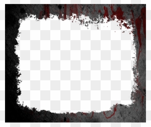Blood Red Frame Png Transparent Image - Sang Halloween Png - Free ...