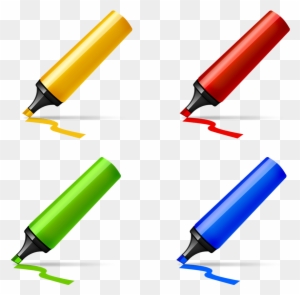 Yellow Colored Pencils Download - Marker Pen Icon - Free Transparent ...