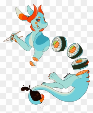 Sushi Lover By Xenalollie - Illustration - Free Transparent PNG Clipart ...