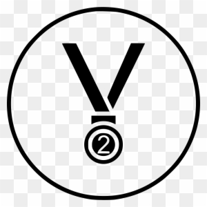 Medal Position Trophy Winner Silver Award Second Comments - Circle ...
