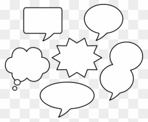 Free Word Balloon Clipart Black