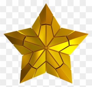 Golden Christmas Star With Red Bow - Christmas Star Clip Art - Free ...