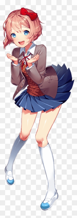 Doki Doki Literature Club Sayori - Free Transparent PNG Clipart Images Download