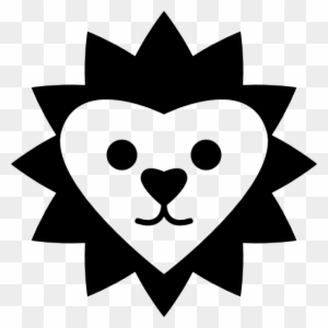 Heart Shaped Lion Face Free Icon - Icon - Free Transparent PNG Clipart ...