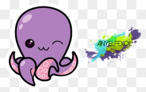 Kawaii Octopus - Free Transparent PNG Clipart Images Download