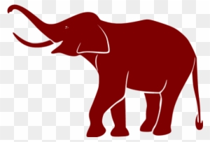 Red Gray Elephant Clip Art Vector Clip Art Online 44vivo - Delta Sigma ...