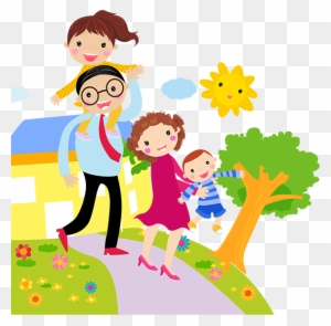 We Have The Perfect Solution - Happy Family Cartoon - Free Transparent ...