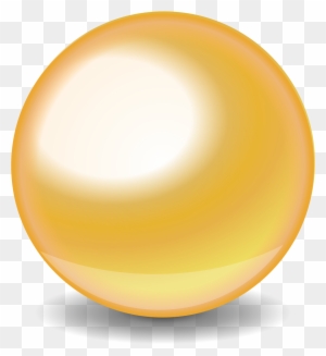 Clipart Of Small Ball Golden - Golden Ball Transparent Background ...