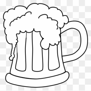 Beer Mug With Hops - Beer Drawing Png - Free Transparent PNG Clipart ...
