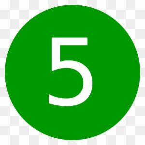 How To Set Use Green, Round, Number 5 Svg Vector - Soundcloud - Free ...