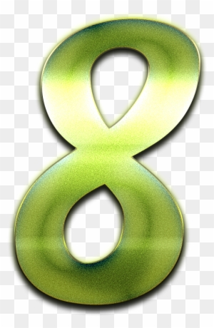 8 Number Green Design Png - Design - Free Transparent PNG Clipart ...