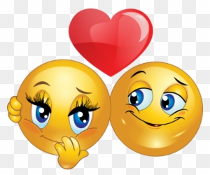 Lovely Couple Smiley Emoticon - Smiley Love - Free Transparent PNG ...