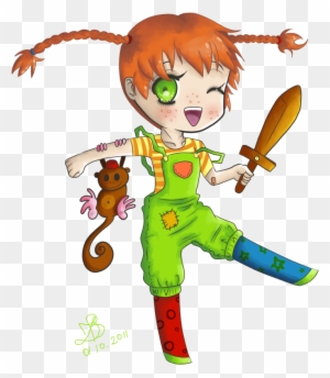 Pippi Longstocking By Nya Nannu On Deviantart - Pippi Långstrump Png ...
