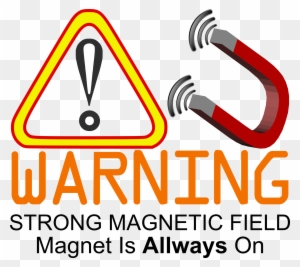 Iso Strong Magnetic Field Warning Symbol Sign Ships - Slips Trips And ...