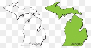 Pictures Of The State Of Michigan Map Clipart Best - Outline State Of ...