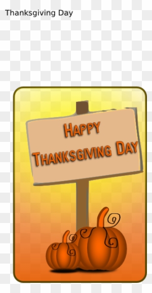 Happy Thanksgiving Day Sign Clip Art At Clker - Fall Clip Art - Free ...