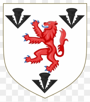 Per Pale Gules And Argent, Two Chevronel Between Three - Gules A Lion ...