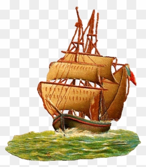 2403 Heraldic Ship Victorian Era Free Vintage Clip - Mast - Free ...