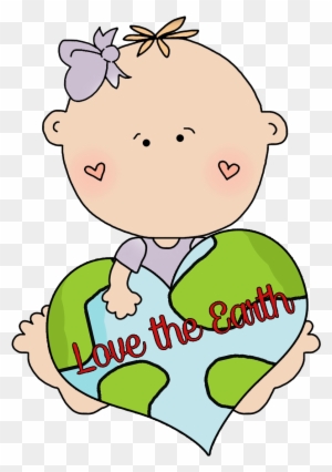 Baby Face Earth Day Clip Art Recycle Love The Earth - Baby Face Earth ...