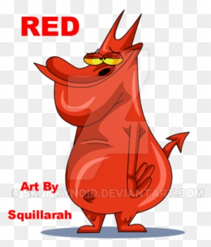 Cow And Chicken Red Guy - Cow And Chicken Red Devil - Free Transparent ...