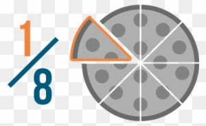 Eighth - Pizza In 8 Slices - Free Transparent PNG Clipart Images Download