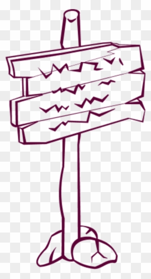 Wood Sign Post Blank Clip Art At Clipart - Wooden Sign Clip Art - Free ...