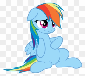 Rainbow Dash Rubbing Her Tummy By Dasprid - Rainbow Dash Belly Rub ...