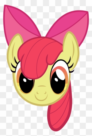 Applebloom Headshot - My Little Pony Head Shots - Free Transparent PNG ...